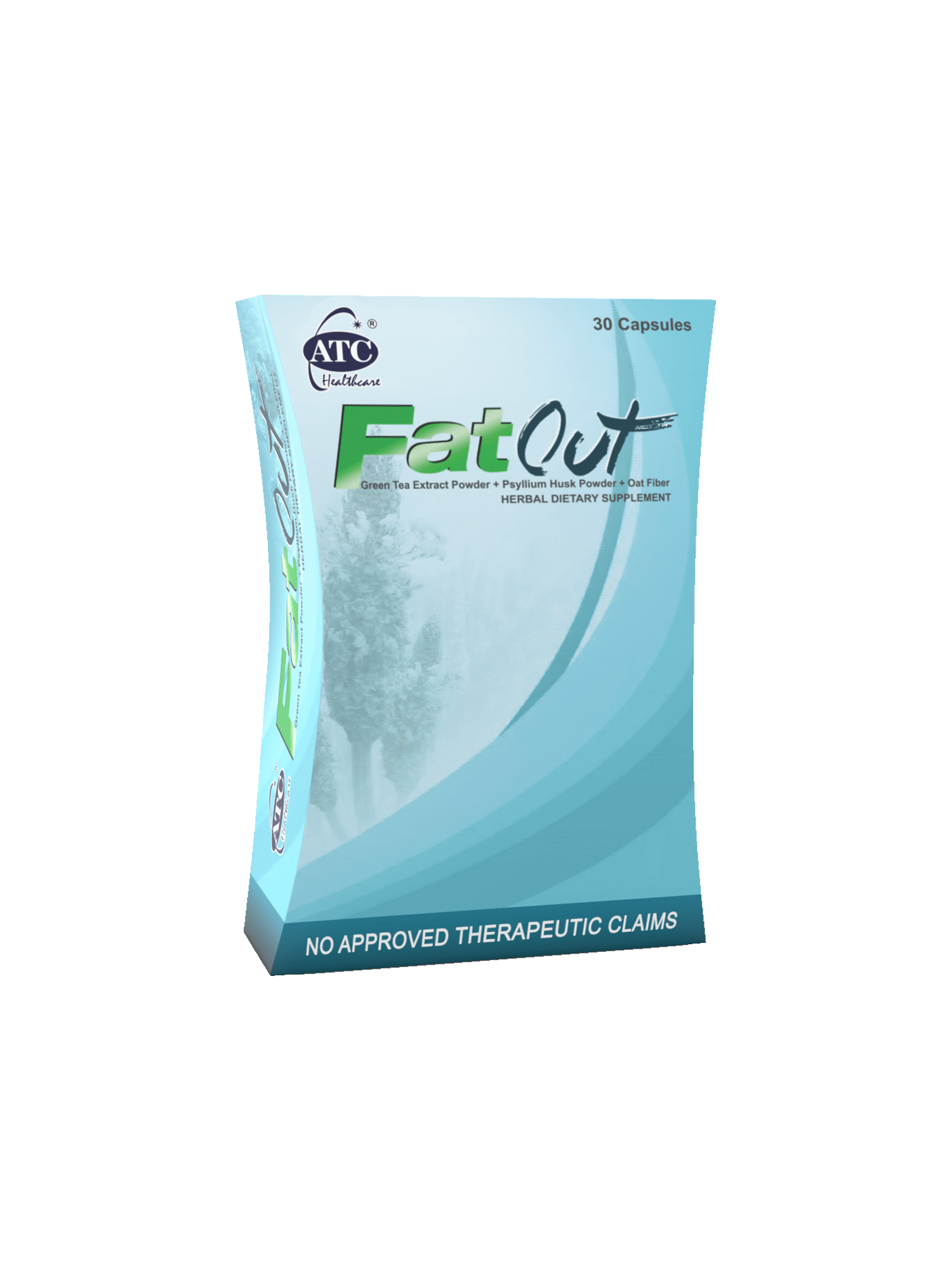 ATC FAT OUT Green Tea Extract Powder / Psyllium Husk Powder / Oat Fiber ...